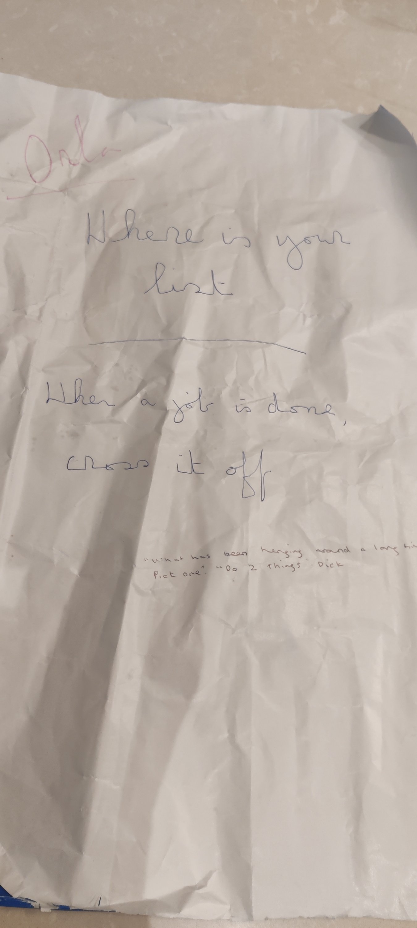 Getting things done with Lists, starting with the World Shopping List ...