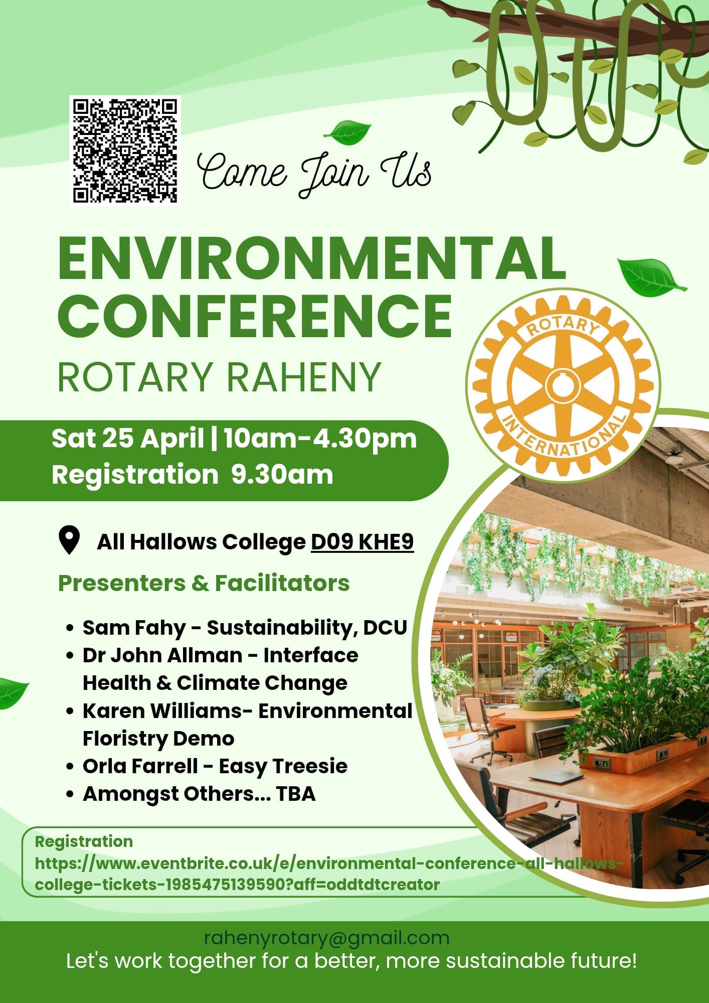 Come join us at Dublin City University All Hallows with Raheny Rotary ...